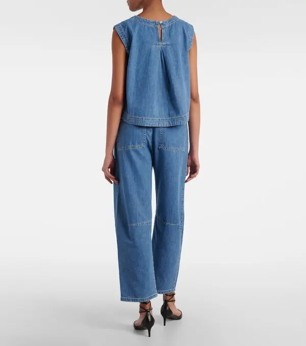 Velvet By Graham & Spencer Loren Denim Top