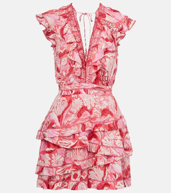 Poupette St Barth Carol Floral Mini Dress - Multicoloured