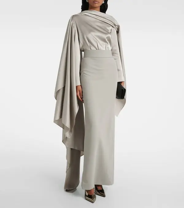 Solace London Rosalia Draped Gown