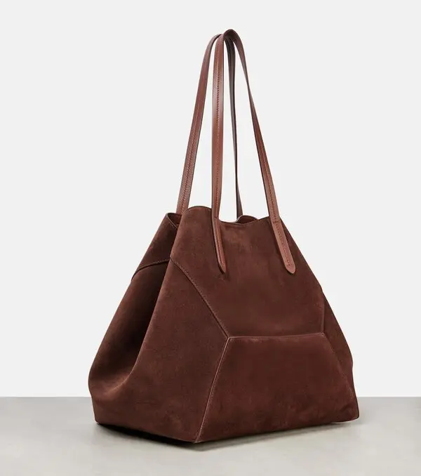 Brunello Cucinelli Suede Tote Bag - Brown