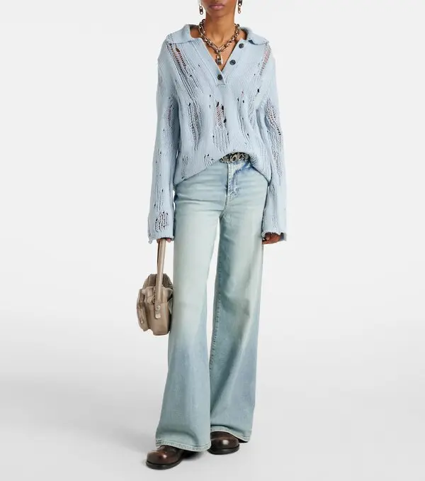 7 For All Mankind Jo Low-rise Flared Jeans