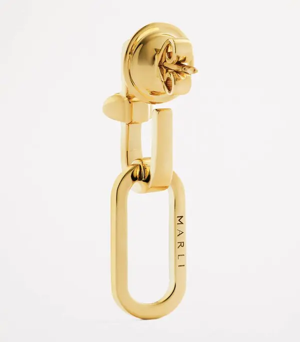 MARLI NEW YORK Yellow And Diamond Link Drop Earrings