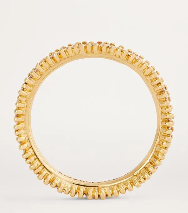 SUZANNE KALAN Yellow And Diamond Mini Classic Eternity Ring