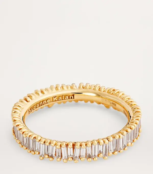SUZANNE KALAN Yellow And Diamond Mini Classic Eternity Ring