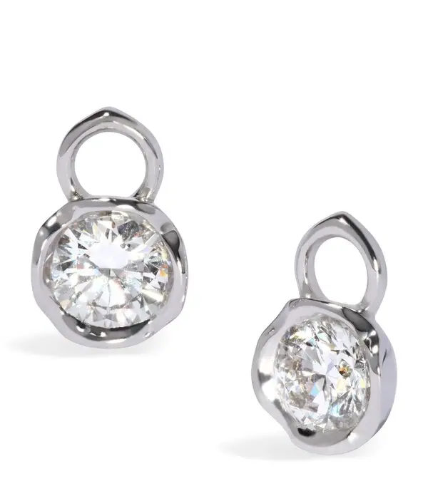 Annoushka 18 Karat White And Diamond Earring Drops - Silver