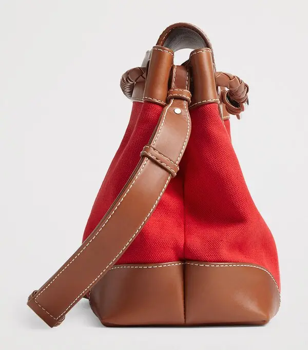 Bottega Veneta Large Canvas Andiamo Messenger Bag