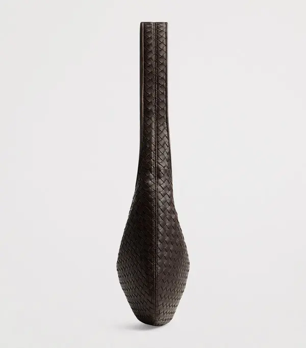 Bottega Veneta Nappa Leather Veneto Cross-body Bag - Brown