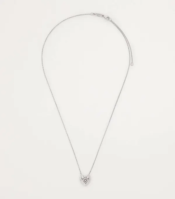SUZANNE KALAN Gold And Diamond Heart Pendant Necklace