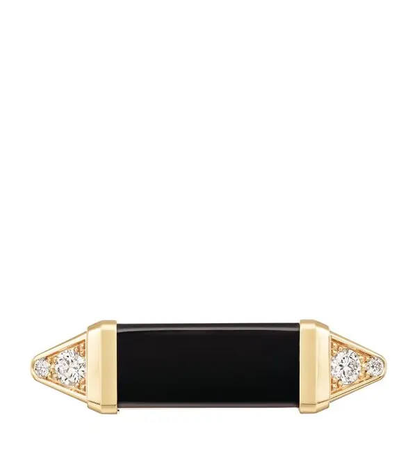 Cartier Les Berlingots De Ring With Onyx And Diamonds