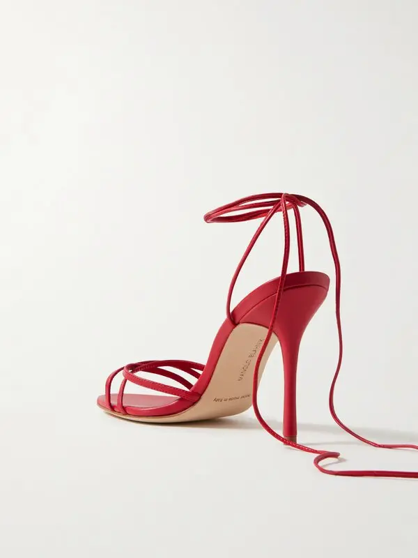 Manolo Blahnik Leva 105 Leather Sandals