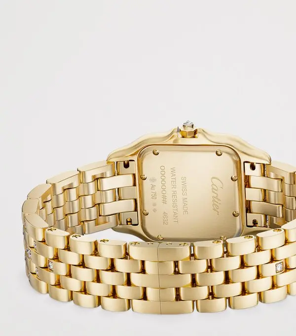 Cartier Panthère De 18k Yellow Diamond Watch