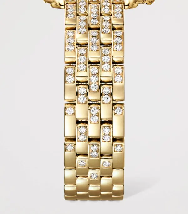 Cartier Panthère De 18k Yellow Diamond Watch