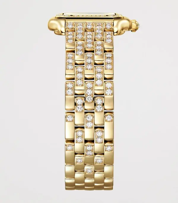Cartier Panthère De 18k Yellow Diamond Watch