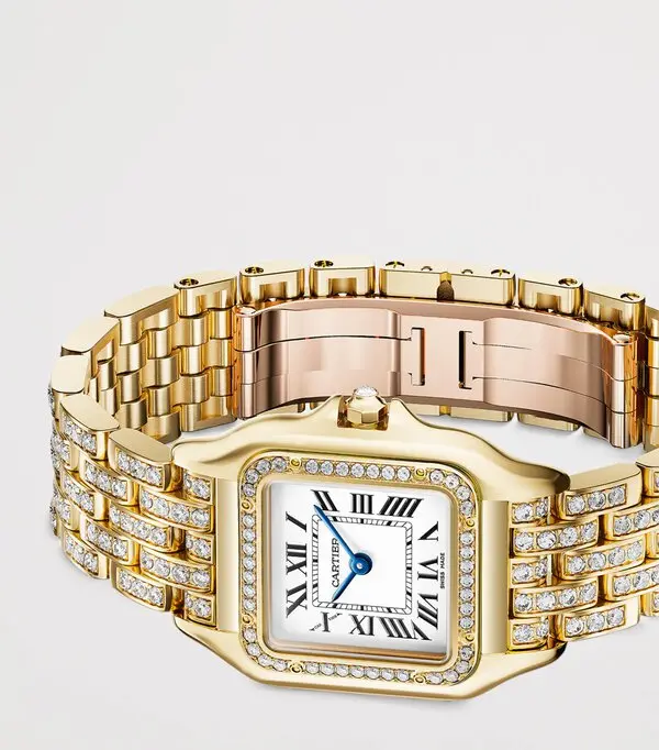 Cartier Panthère De 18k Yellow Diamond Watch