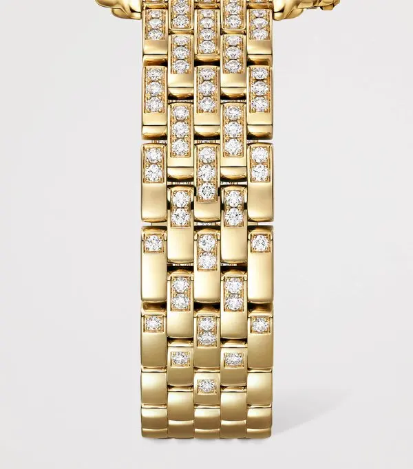 Cartier Panthère De 18k Yellow Diamond Watch