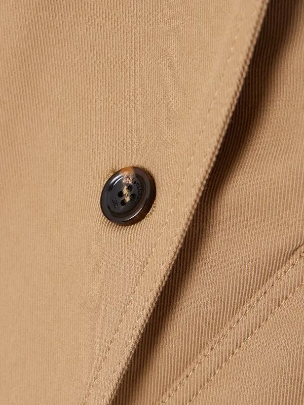 Max Mara Cropped Cotton-blend Gabardine Jacket