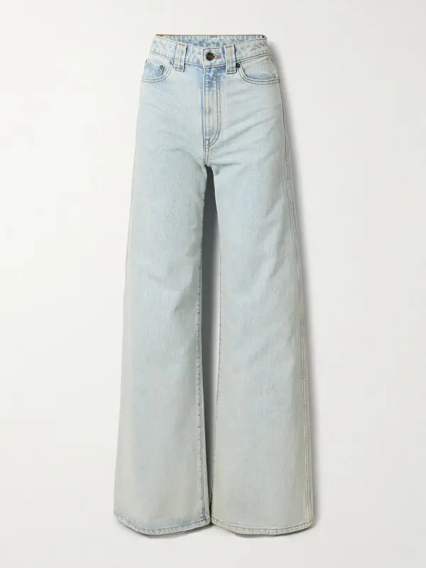 Khaite Dane High-rise Wide-leg Jeans