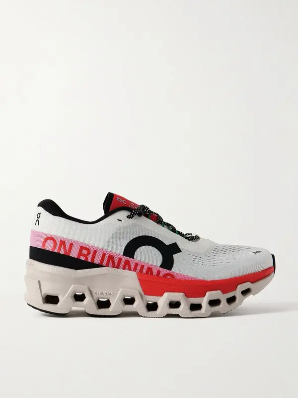 On Cloudmonster 2 Rubber-trimmed Mesh Sneakers - White