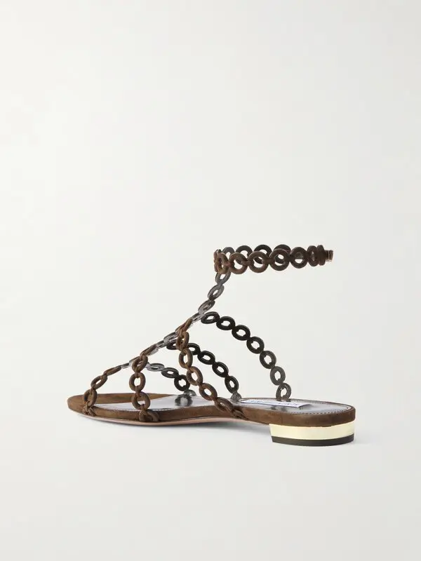 AQUAZZURA Infinity Suede Sandals