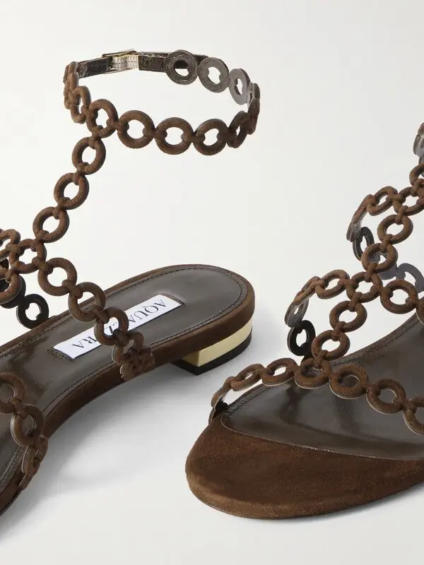 AQUAZZURA Infinity Suede Sandals