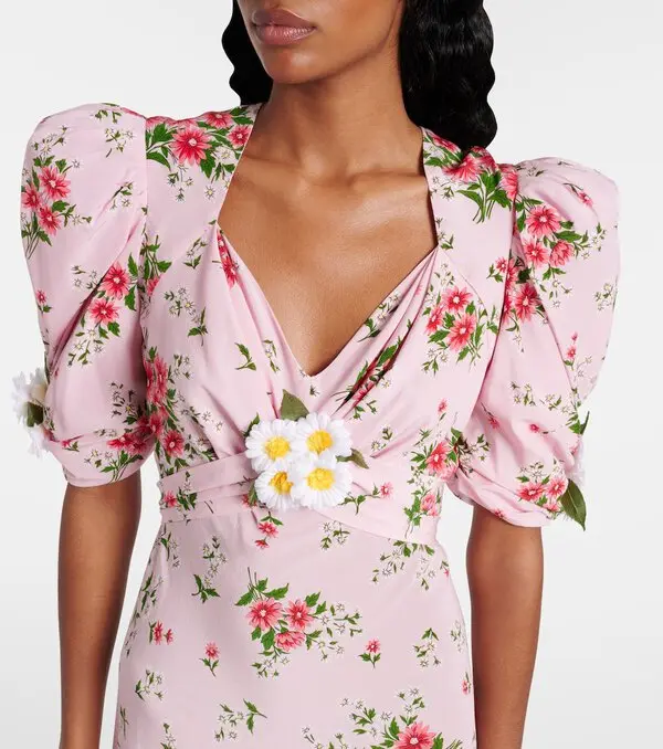 RODARTE Floral Silk Maxi Dress