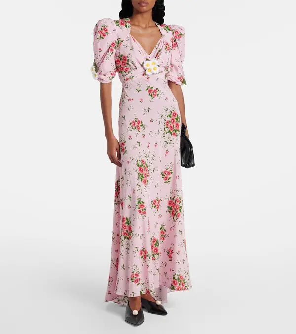 RODARTE Floral Silk Maxi Dress