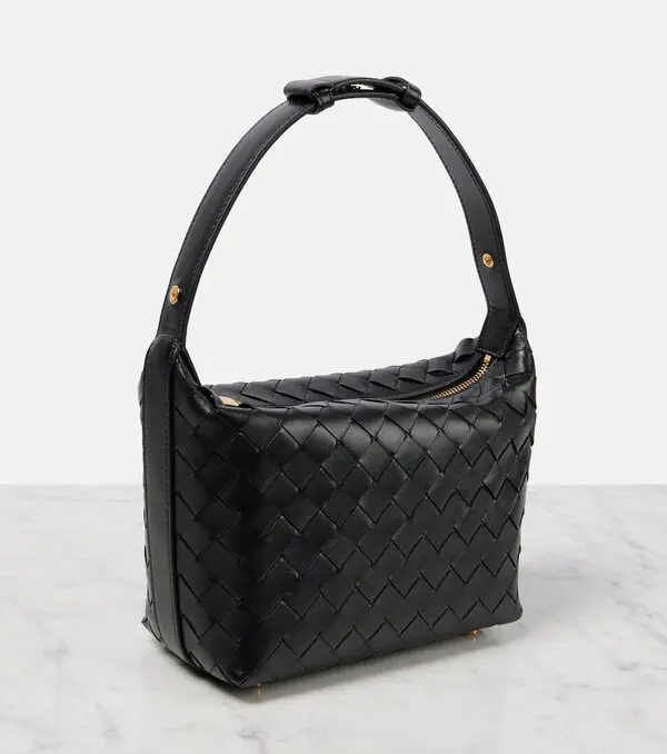 Bottega Veneta Wallace Mini Intrecciato Leather Shoulder Bag