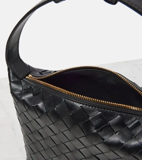 Bottega Veneta Wallace Mini Intrecciato Leather Shoulder Bag
