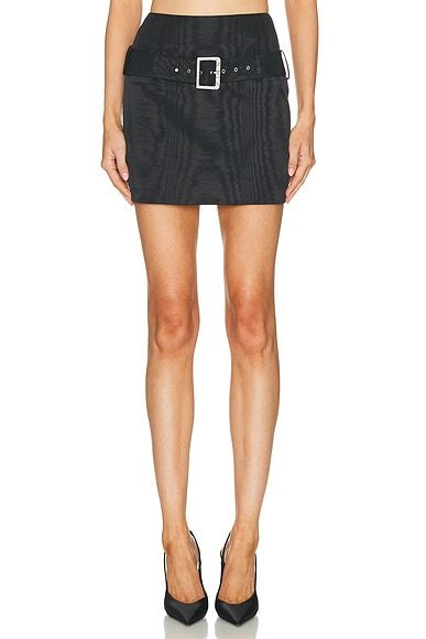 WIEDERHOEFT Moire Mini Skirt