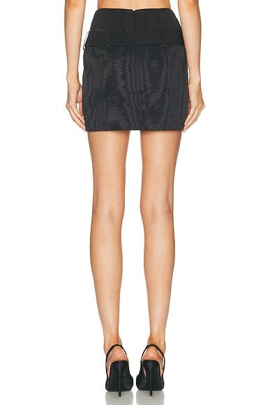 WIEDERHOEFT Moire Mini Skirt
