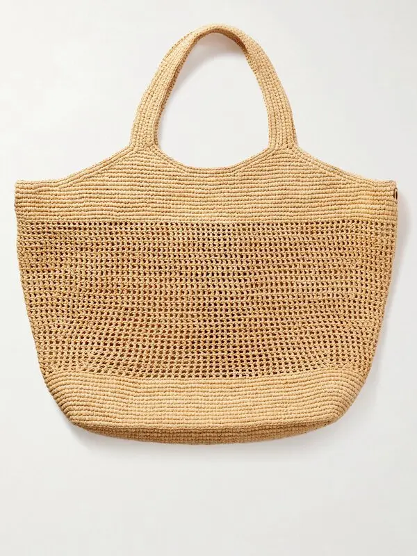 Saint Laurent Icare Maxi Raffia Tote - Neutrals