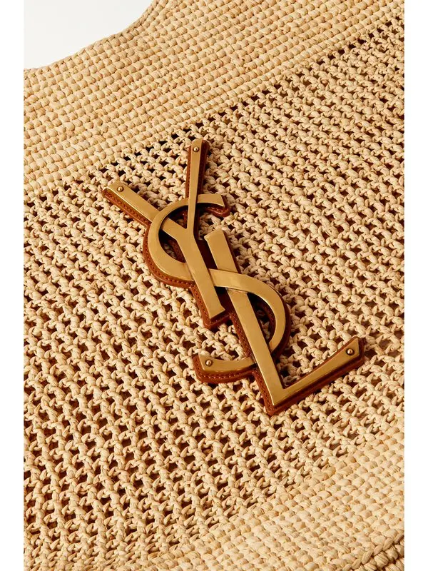Saint Laurent Icare Maxi Raffia Tote - Neutrals