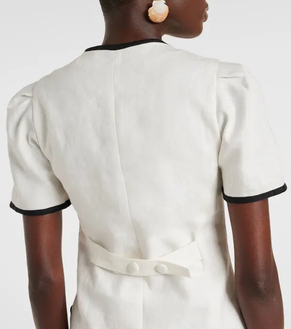 Faithfull The Brand Jane Linen Minidress