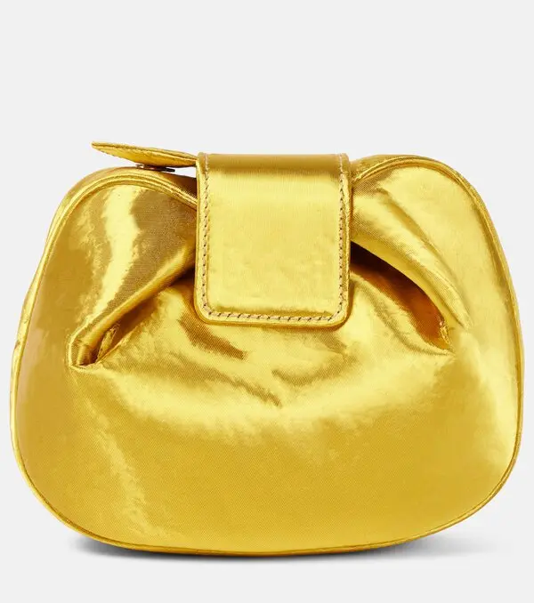 Gabriela Hearst Soft Demi Clutch - Gold