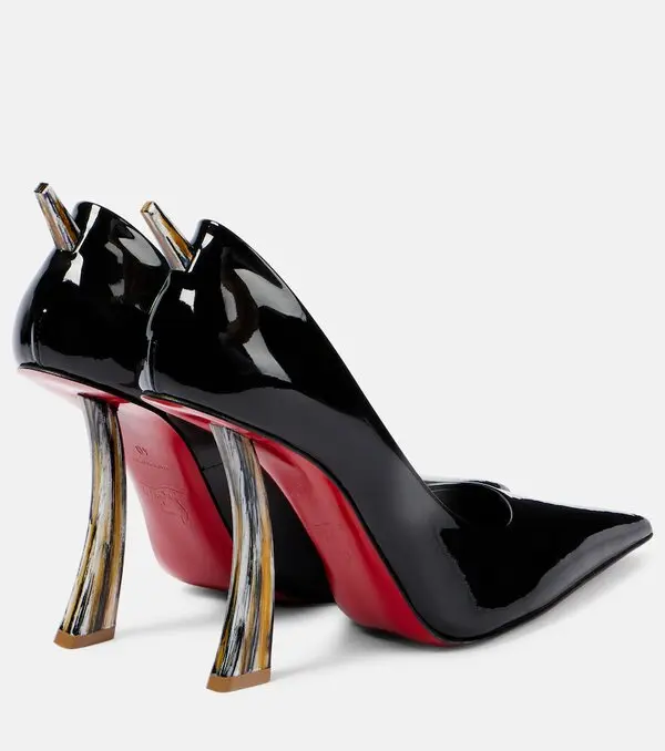CHRISTIAN LOUBOUTIN Kate Clawmax 100 Patent Leather Pumps