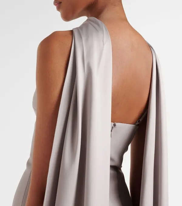 Solace London Cece Gown In Pewter