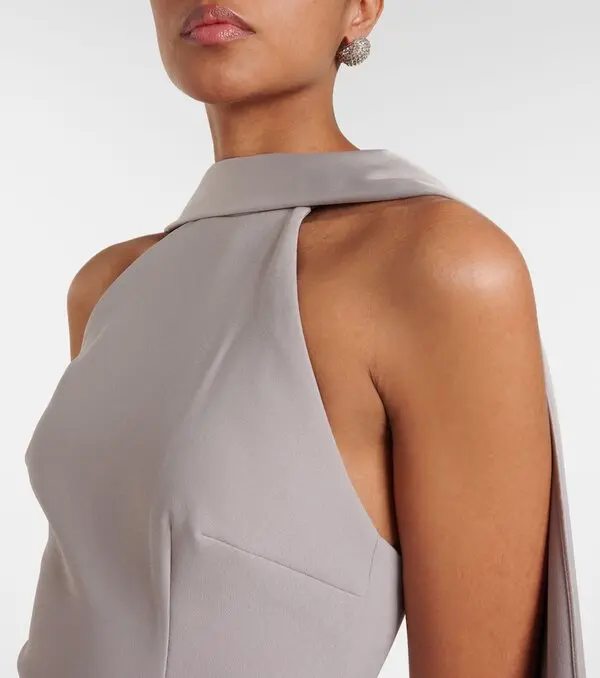 Solace London Cece Gown In Pewter