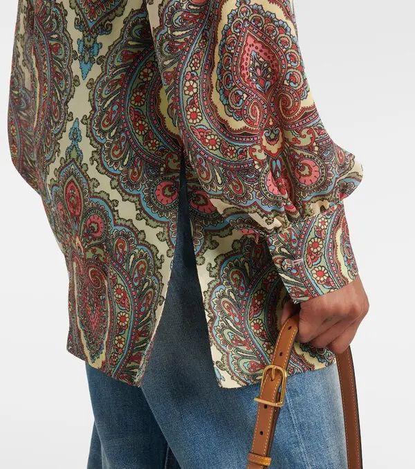 Valentino Garavani Voyage Imaginaire Silk Georgette Blouse