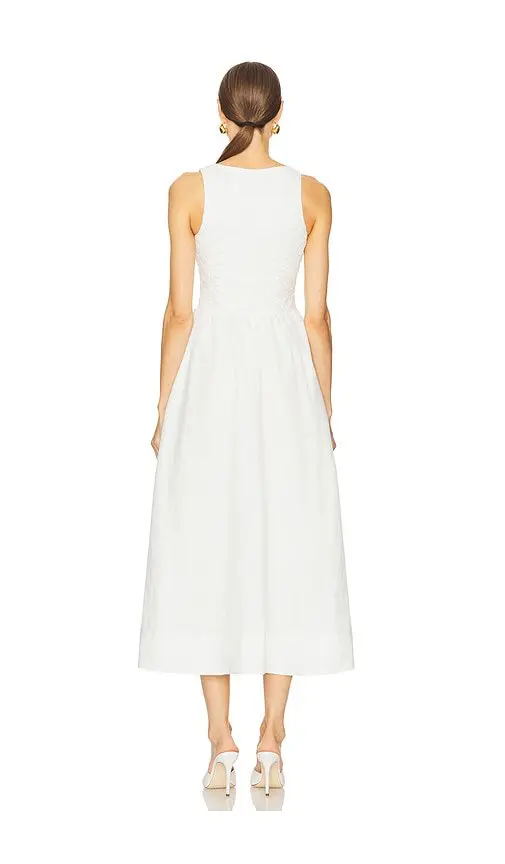 Bardot Bryony Lace Poplin Midi Dress
