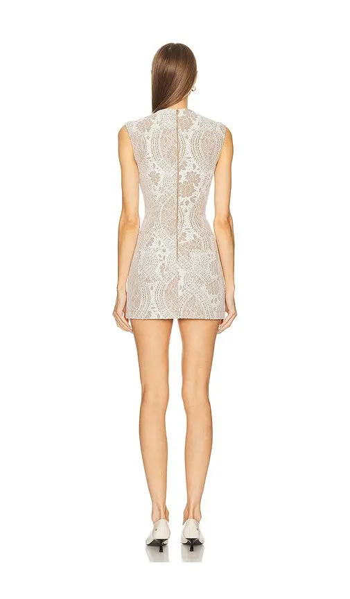 Giuseppe Di Morabito Lace Mini Dress With Floral Embellishment
