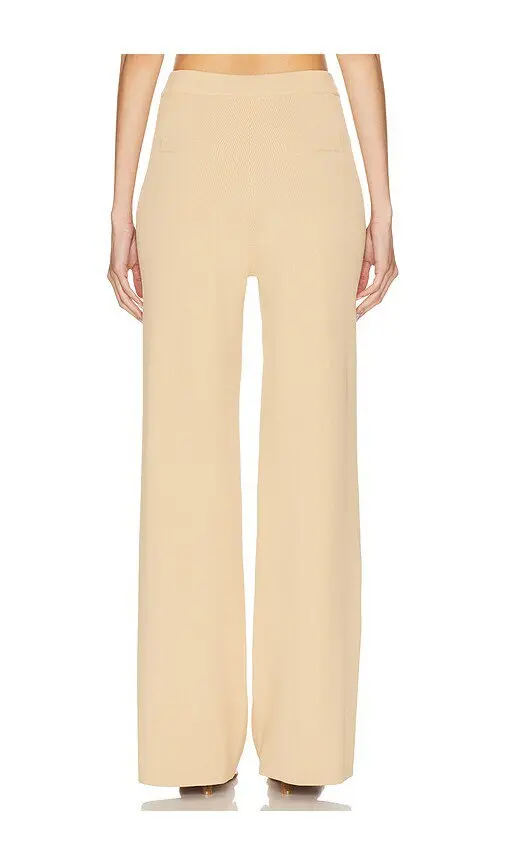 AEXAE Fine Knit Ribbed Straight Leg Pant