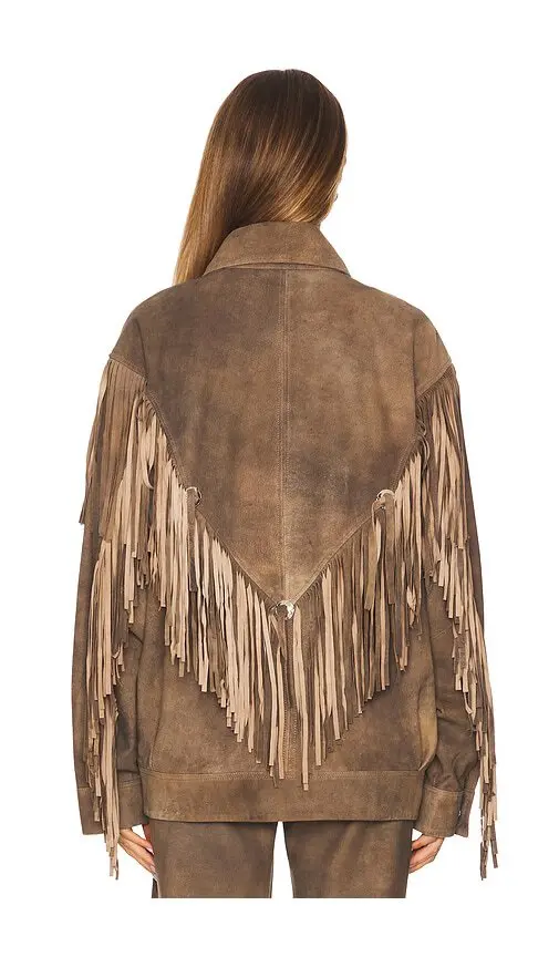 LAMARQUE Arizona Suede Fringe Jacket