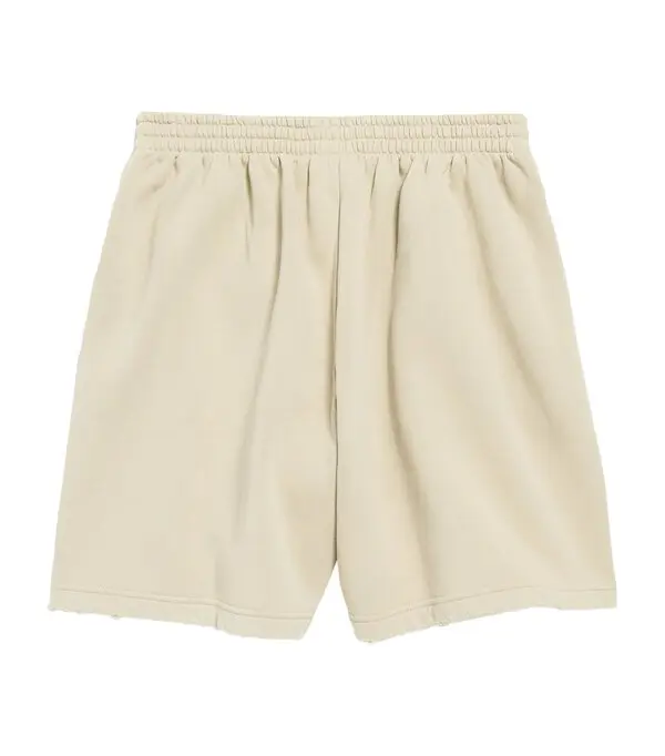 Balenciaga Cotton Logo Wide-leg Shorts