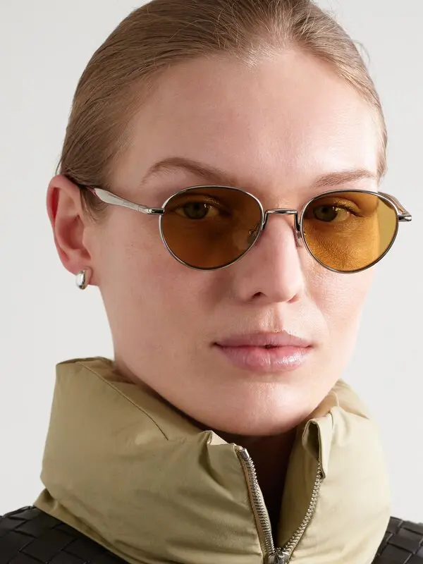 Bottega Veneta Round Frame Sunglasses
