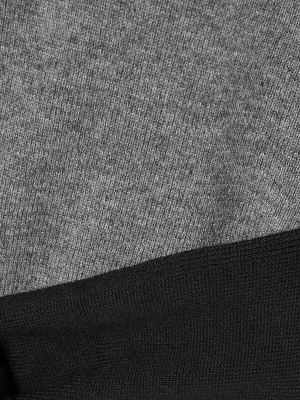 Loewe Cropped Open-back Tie-front Wool-blend Polo Shirt