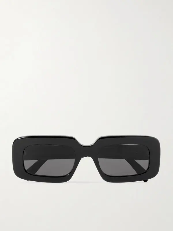 Celine Triomphe Oversized Square-frame Acetate Sunglasses - Black