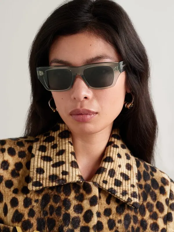 Celine Square-frame Acetate Sunglasses - Gray