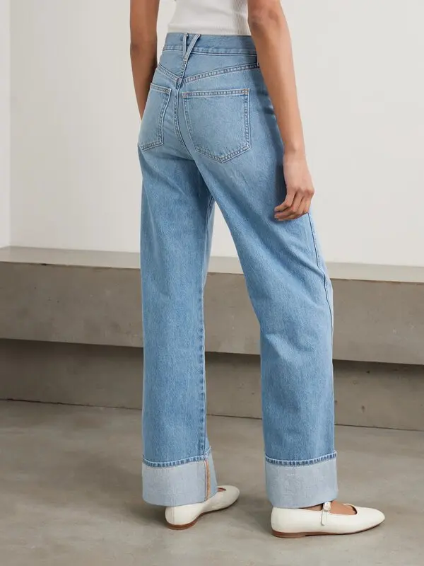 Veronica Beard Taylor High-rise Wide-leg Jeans