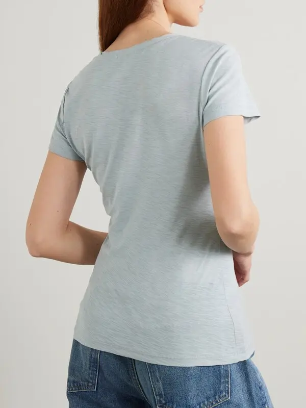 JAMES PERSE Slub Cotton-jersey T-shirt - Gray