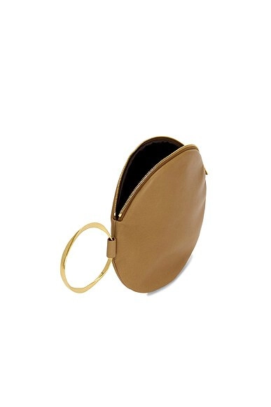 THE ROW Round Bracelet Clutch In Lambskin Leather - Incense Ang